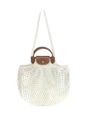 Longchamp Le Pliage Filet Mesh Tote - Neutrals