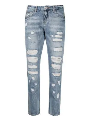 PHILIPP PLEIN Philipp Plein Distressed Boyfriend Jeans