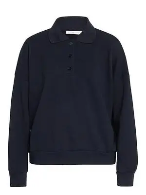 THE ROW THE ROW Corzas Cotton Polo Shirt Dark Navy