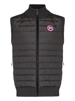Canada Goose Hybridge Knitted-panel Padded Vest - Grey