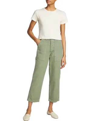 AMO AMO Denim Babe Cropped Tee Bare