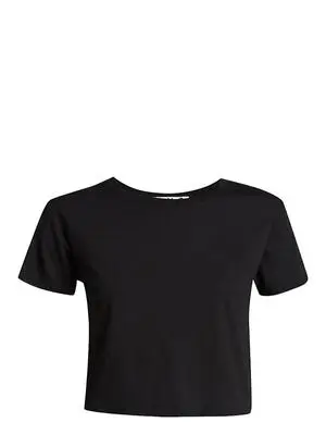 AMO Babe Cropped Tee - Black