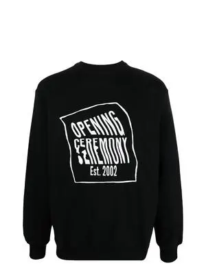Opening Ceremony Logo-print Sweatshirt - Black