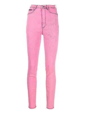 Philipp Plein High-waist Jeggings - Pink