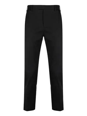 PT TORINO Cropped Slim-fit Chinos - Black