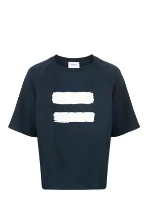PORTS V Graphic Print T-shirt - Blue