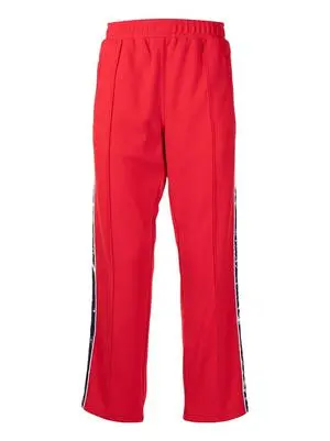PORTS V Side Stripe-detail Track Pants - Red