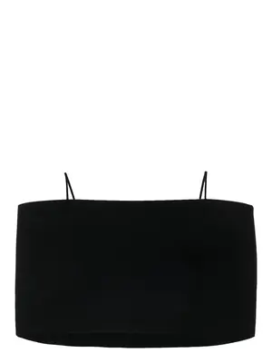 AMBUSH Cold-shoulder Cropped Top - Black