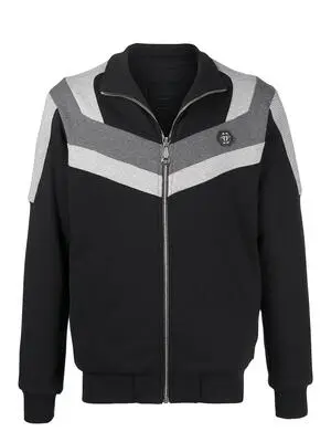Philipp Plein Panelled Tracksuit Jacket - Black