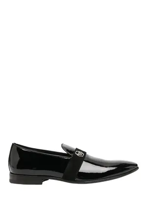 Philipp Plein Hexagon Plaque Loafers - Black