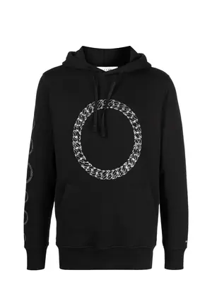 1017 Alyx 9sm Logo Circle Print Hoodie - Black