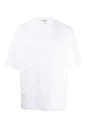 Valentino Garavani Crochet-front T-shirt - White