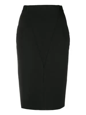 Givenchy Fitted Midi Skirt - Black