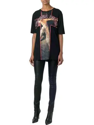 Givenchy Faun Print Cotton T-shirt - Black