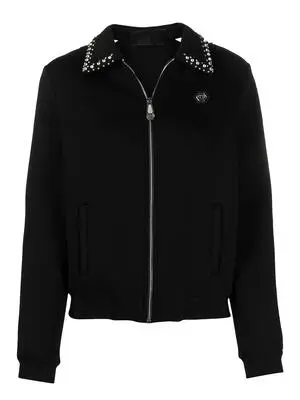 PHILIPP PLEIN Philipp Plein Embellished Logo Bomber Jacket