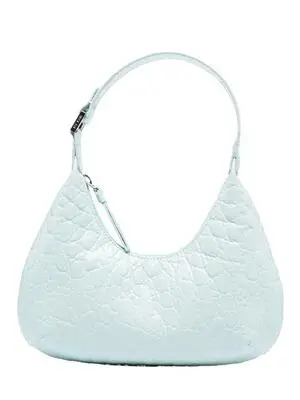 By Far Baby Amber Bag Crocodile-pattern - Blue