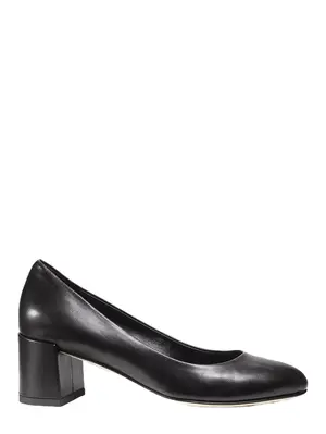 SANTM Chiaia Nappa Leather Heels - Black