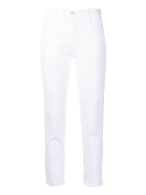 Ag Caden Cropped Pants - White