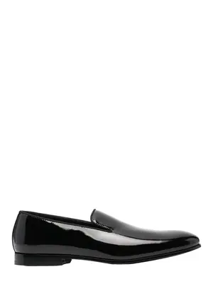DOUCAL'S Patent Leather Loafers - Black