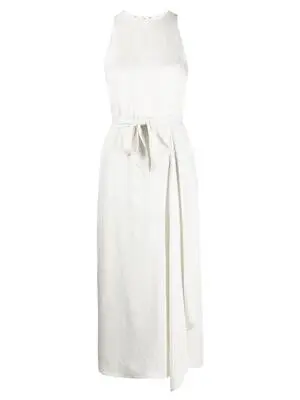 VINCE Vince. Sleeveless Tie-Waist Midi Dress