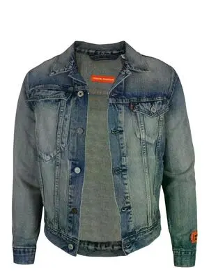 Heron Preston Denim Buttoned Jacket Blue
