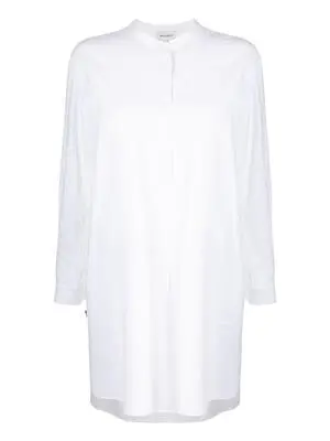 Woolrich Long-sleeve Band Collar Tunic - White