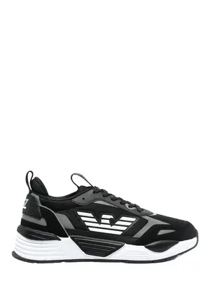 Emporio Armani Eagle Logo Low-top Sneakers - Black