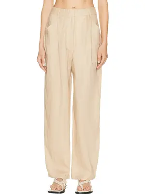 AEXAE Linen Trousers - Beige