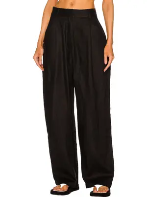 AEXAE Linen Trousers - Black