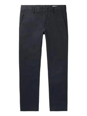 Nn07 Theo Stretch Organic Cotton-twill Chinos - Blue