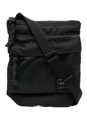 PORTER-YOSHIDA & CO Logo-patch Messenger Bag - Black
