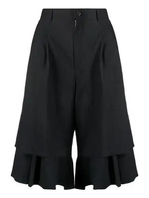 Noir Kei Ninomiya Ruffle Hem Culottes - Black