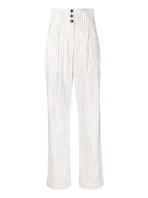 Philosophy Di Lorenzo Serafini Pinstripe-print Trousers - White