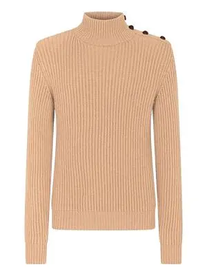 Dolce & Gabbana Rollneck Camel Hair Jumper - Brown