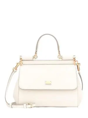 Dolce & Gabbana Sicily Small Shoulder Bag - White