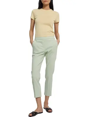 Theory Theory Treeca Good Linen Ankle Pants Mnt