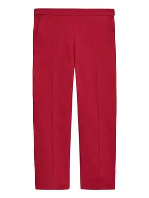 Theory Theory Treeca Good Linen Ankle Pants Red