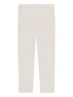 Theory Theory Treeca Good Linen Ankle Pants White
