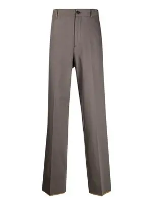 FERRAGAMO Straight-leg Tailored Trousers - Brown