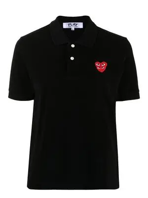 PLAY COMME DES GARCON Logo-patch Polo Shirt