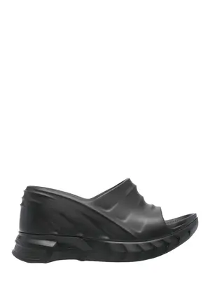 Givenchy Marshmallow 115mm Wedge Sandals - Black