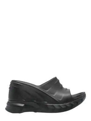 Givenchy Marshmallow 115mm Wedge Sandals - Black