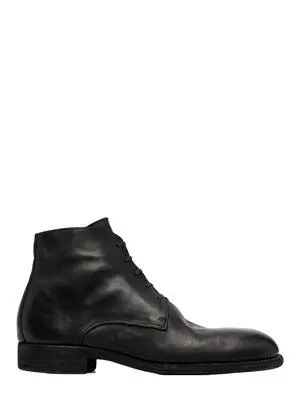 Guidi Lace-up Ankle Boots - Black
