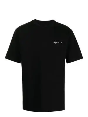 AGNÈS B. Logo-embroidered Cotton T-shirt
