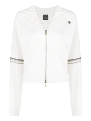 Lorena Antoniazzi Side-stripe Zip-up Track Jacket - White