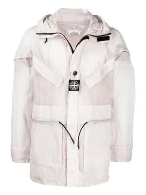 Stone Island Hooded Lightweight Jacket - Pink