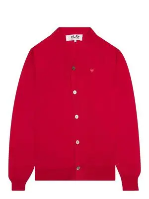Play Comme Des Garcon Heart-detail Cardigan - Red