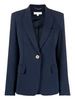 Michael Kors Tailored Double Crêpe Blazer - Blue