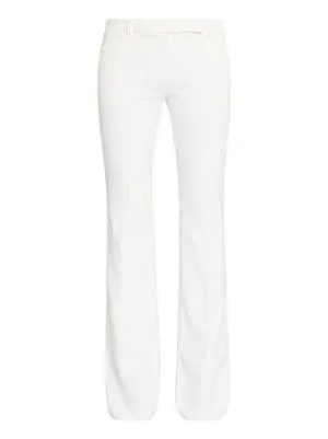 Alexander McQueen Leaf Crepe Suiting Pants - Ivory