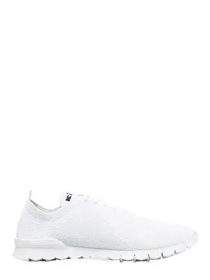 Kiton Warp Knit Low-top Sneakers - White